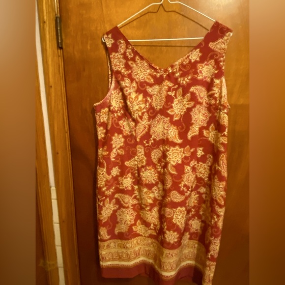 Dresses | Kathy Lee Collection Red Flower Dress | Poshmark